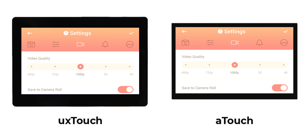 Capacitive touch panel with two different assembly methods - Deruxi ...